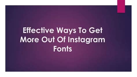 Ppt Effective Ways To Get More Out Of Instagram Powerpoint