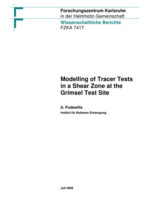 Pdf Numerical Modelling Of Flow And Transport Phenomena In Fractured
