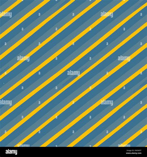 Blue Yellow Pattern With Diagonal Lines And Small Breakouts Vector Background Style Handmade