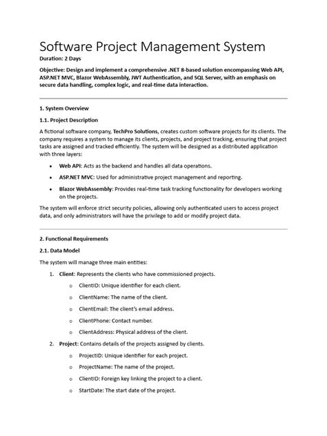 Software Project Management System Pdf Modelviewcontroller