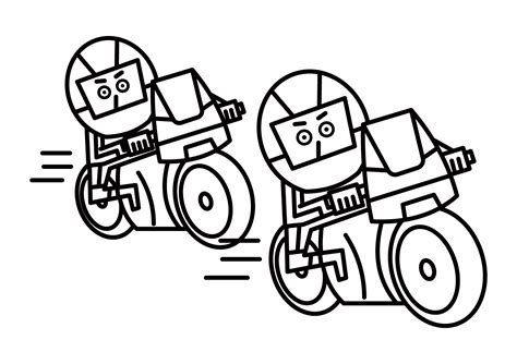 오토바이 레이서 레이싱의 일러스트 무료 일러스트 소재집 Kukukeke