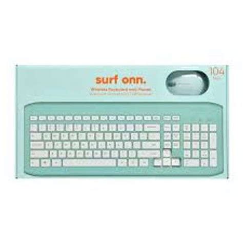 Onn Wireless Keyboard And Compact Mouse With Dual Connectivity 2 4 Ghz Wireless Usb Receiver