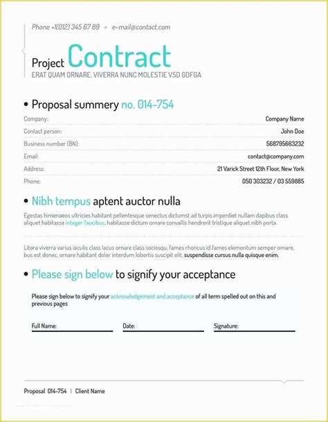 Social Media Contract Template Free Of Template Social Media Contract