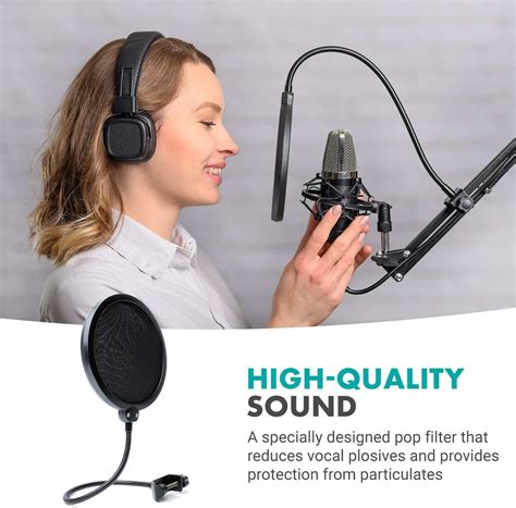 Pf 6 Gooseneck Microphone Pop Filter Movo
