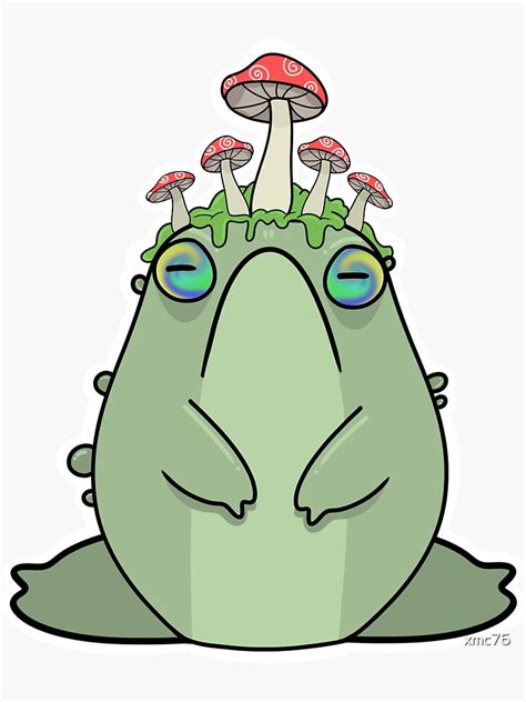 Cute Trip Mushroom Toad Sticker For Sale By Xmc76 Redbubble