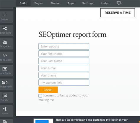 Embedding Guide For Weebly Seoptimer