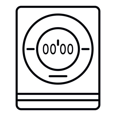 Modern Digital Timer Icon Outline Style 15179330 Vector Art At Vecteezy