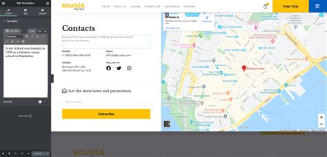 How To Edit The Overlay Menu Template Scuola Elementor Theme Vamtam Help Desk
