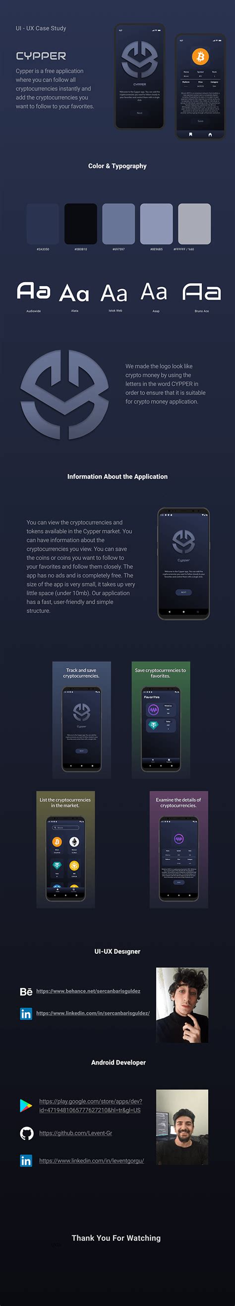 Cypper Simple Cryptocurrency Tracking App On Behance