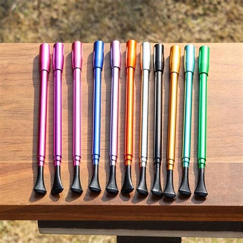 Retractable Long Pipe Retro Womens Can Retractable Metal Pipe