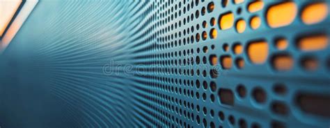 an intimate view of a rough metallic surface dotted with circular holes