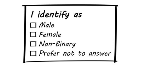Checkboxes Fill In Gender List Male Female Vector Image