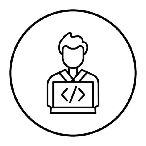 Premium Vector Software Developer Vector Illustration