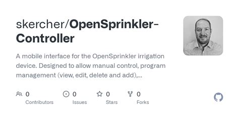 Github Skercher Opensprinkler Controller A Mobile Interface For The Opensprinkler Irrigation