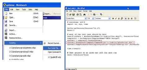 Scripting In Workbench — Ansoft Designer 70 在线帮助文档，ansys Designer 教程