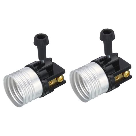 Uxcell 3 Way Lamp Socket Replacement With Turn Switch Knob For E26 Lamp