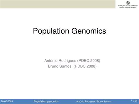 PPT Population Genomics PowerPoint Presentation Free Download ID 4573852