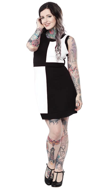 Sourpuss Mini Mod Punk Emo Rockabilly S Goth Black White Dress Spdr Dresses