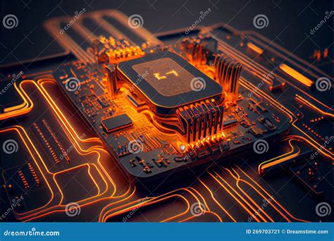 Edge Computing Processor Innovative Industry Concept Of Edge Computing