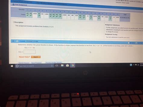solved determine whether the given function is linear if