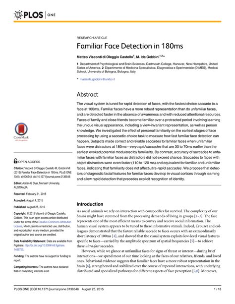 PDF Familiar Face Detection In 180ms
