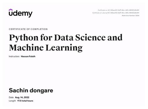 Sachin Dongare On Linkedin Udemycourses Python Datascience Machinelearning