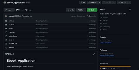 Pratyush On Twitter Ebookapplication Based On Htmljsp Css Project