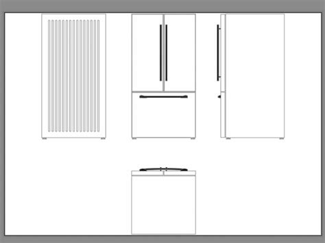 Fridge In Autocad Cad Download 40 77 Kb Bibliocad