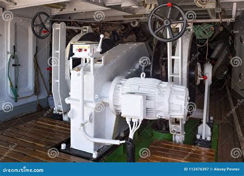 Anchor Windlass Yacht Stock Image 65701423