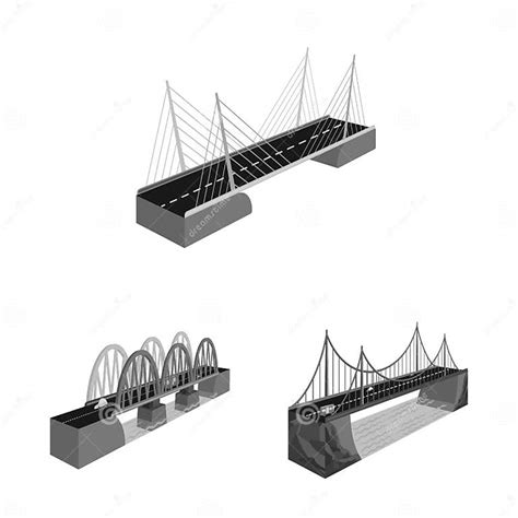 Vector Design Of Connection And Crossing Sign Set Of Connection And Design Stock Vector