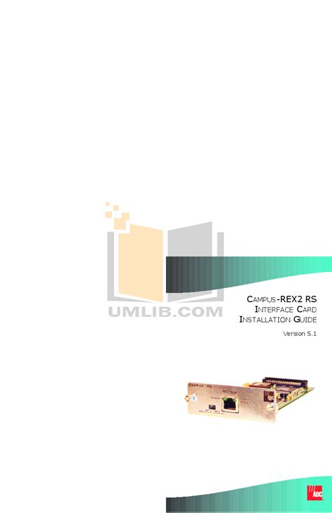 Download Free Pdf For Adc Campus Rs Rex2 Router Manual