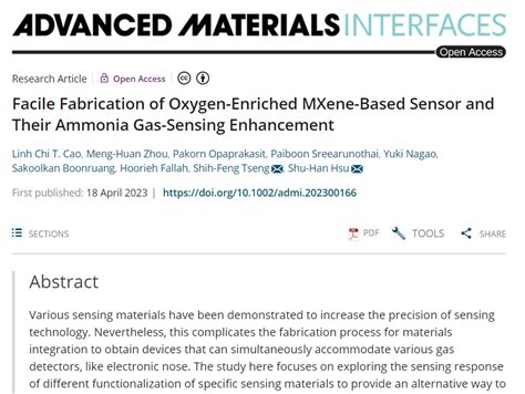 Facile Fabrication Of Oxygen Enriched Mxene Based Sensor And Their Ammonia Gas Sensing
