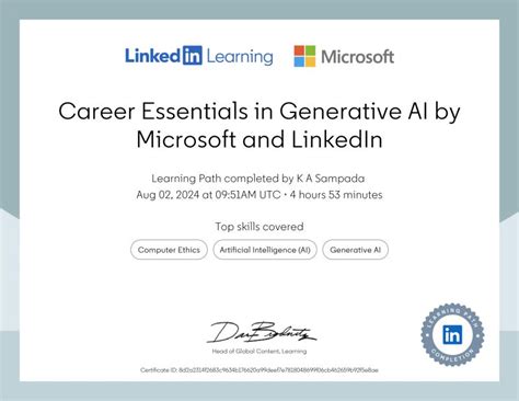 Sampada K On Linkedin Generativeai Careerdevelopment Ai Machinelearning Professionalgrowth