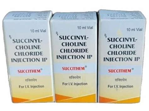 Succinylcholine Chloride Injection At ₹ 33 50 Vial Succinylcholine Chloride Injection In