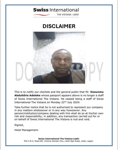 Emmanuel Okorie On Linkedin To Whom It May Concern Please Be Informed See The Information