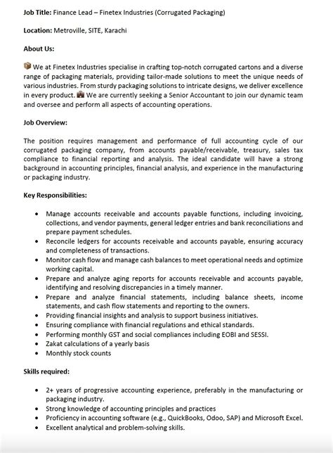 Ammar Amin On Linkedin Interested Candidates Please Inbox