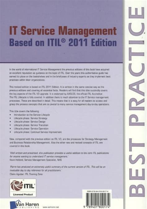 Best Practice IT Service Management Based On ITIL Edition Bol