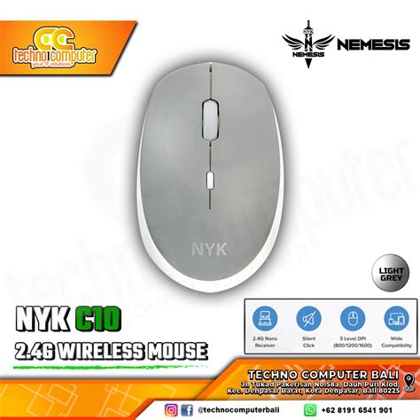 Mouse Wireless Nyk C10 Grey