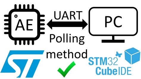 uart polling method stm32 cubeide youtube