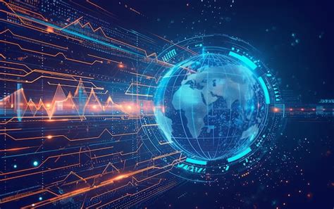 Premium Photo Digital Global Network Connectivity