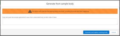 Step 3 Callout Template Request Body Form Encoded Format