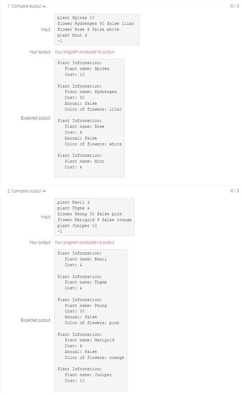 Solved 1013 Lab Plant Information Arraylist Given A