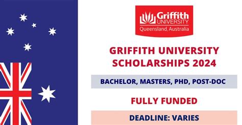 Griffith University Research Scholarships 2024 25 In Australia Funded