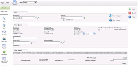 Create Quotes In Sage Erp X3 From Sage Crm Sage Crm Tips Tricks And Components