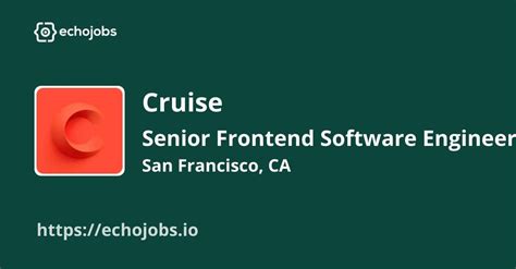 Cruise Is Hiring Senior Frontend Software Engineer Machine Learning Infrastructure Usd 144k