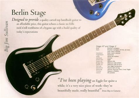 1995 Patrick Eggle Berlin Stage Electric Guitar