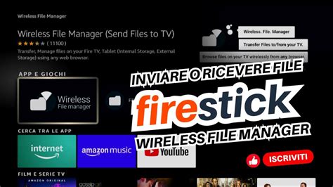 Inviare E Ricevere File Sulla Firestick Con Wireless File Manager Youtube Inviare E Ricevere File Sulla Firestick Con Wireless File Manager Youtube