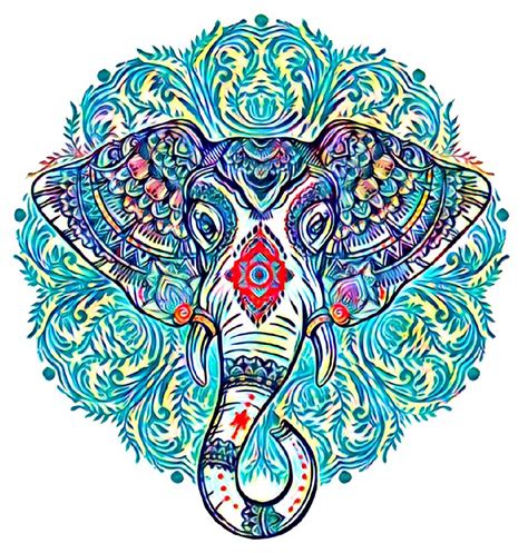 Hindu Elephant Art