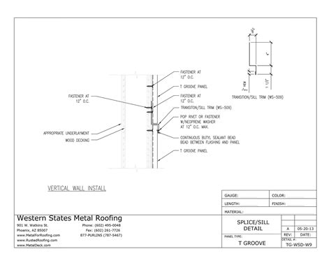 Wall Splice Vertical Installation Sill Trim For T Groove® Panel