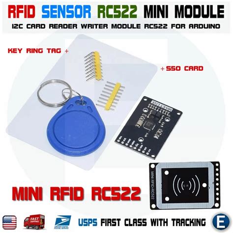 Rfid Rc522 Mini Étiquettes Capteur Spi Module Arduino Avec 2 étiquettes Mfrc522 Dc 3 3v Eur 3 48